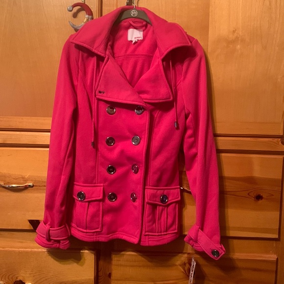 BONGO | Jackets & Coats | Nwt Bongo Hot Pink Button Front Jacket Size ...